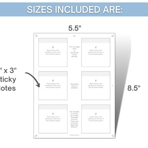 Printable Sticky Notes | Editable Notes | Planner Accessories - Etsy