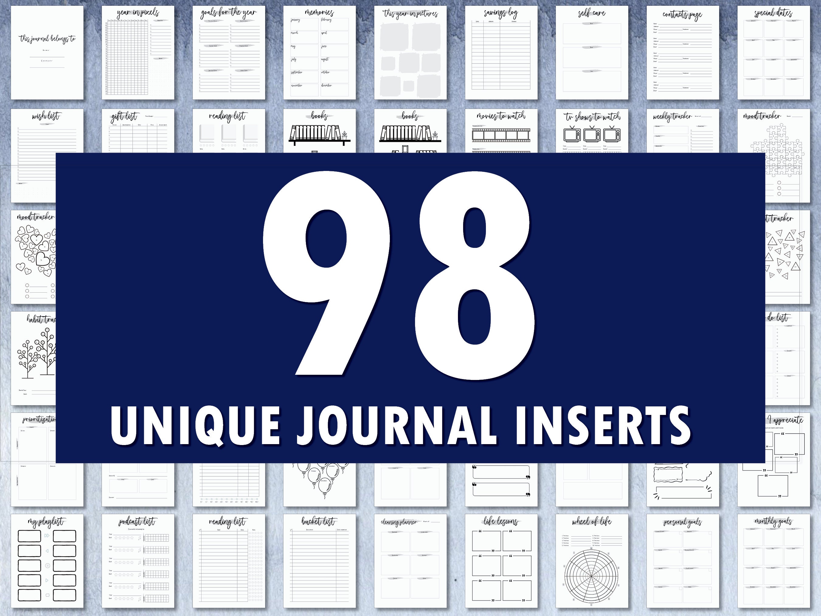 Build Your Own Journal Printable | Bucket Journal | Tracker | Planner ...