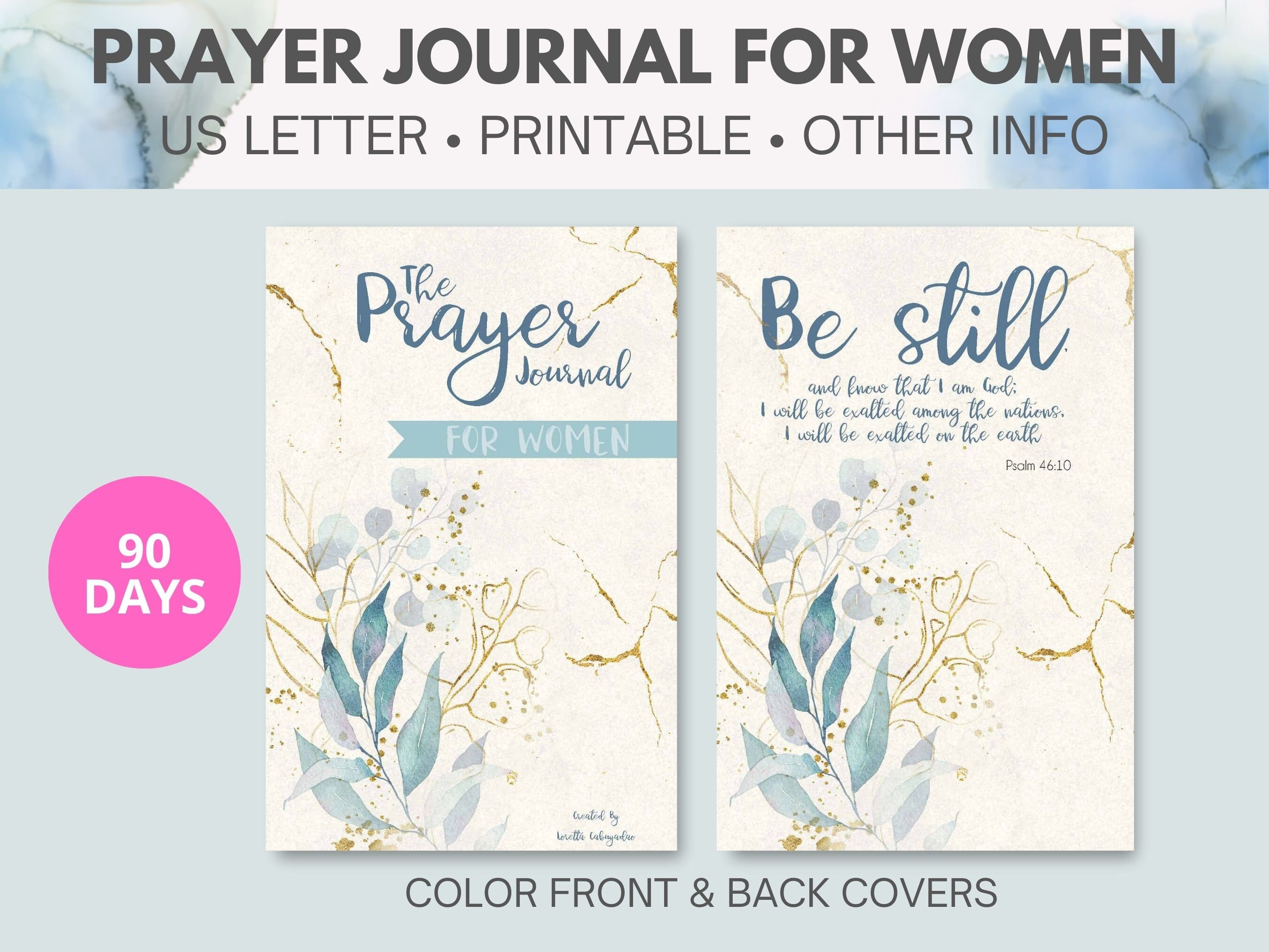 Prayer Journal Printable | Bible Study | Gratitude Journal | Digital ...