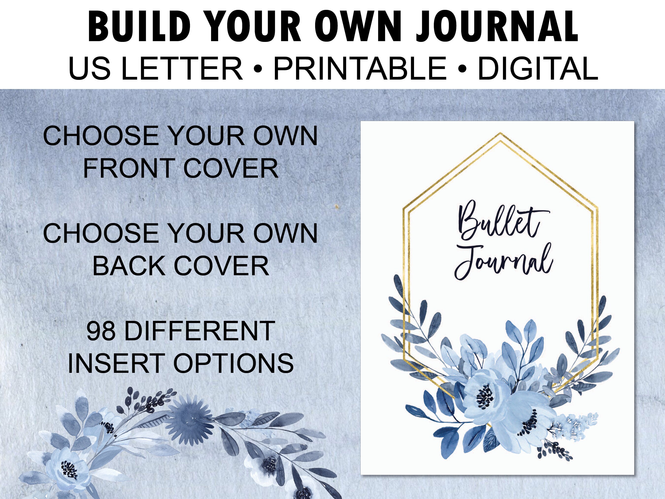 Build Your Own Journal Printable Bucket Journal Tracker Planner Digital ...
