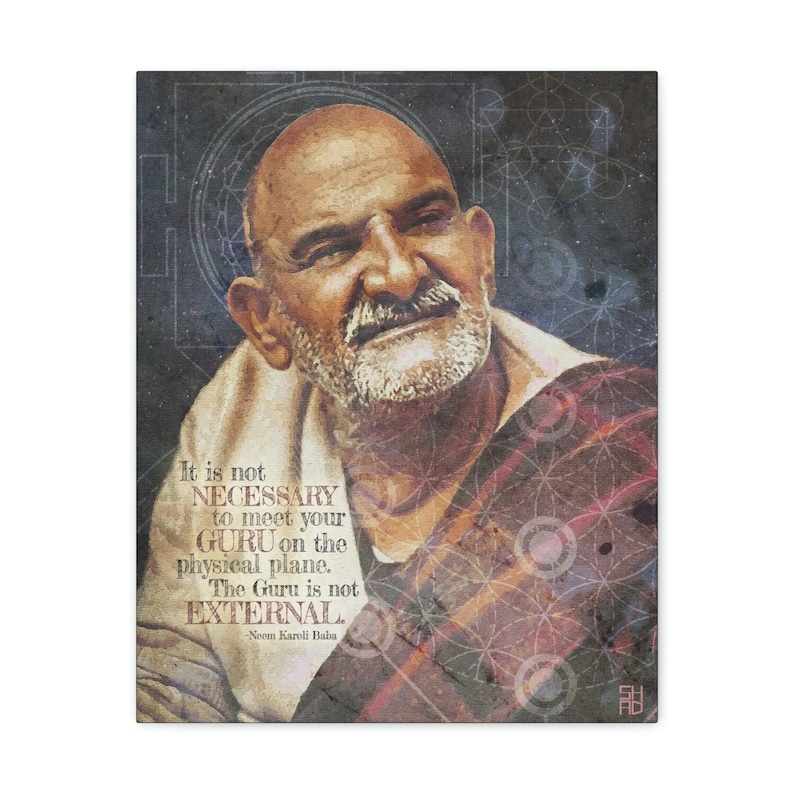Neem Karoli Baba - Maharaj-ji - Canvas Gallery Wraps - Free Shipping ...
