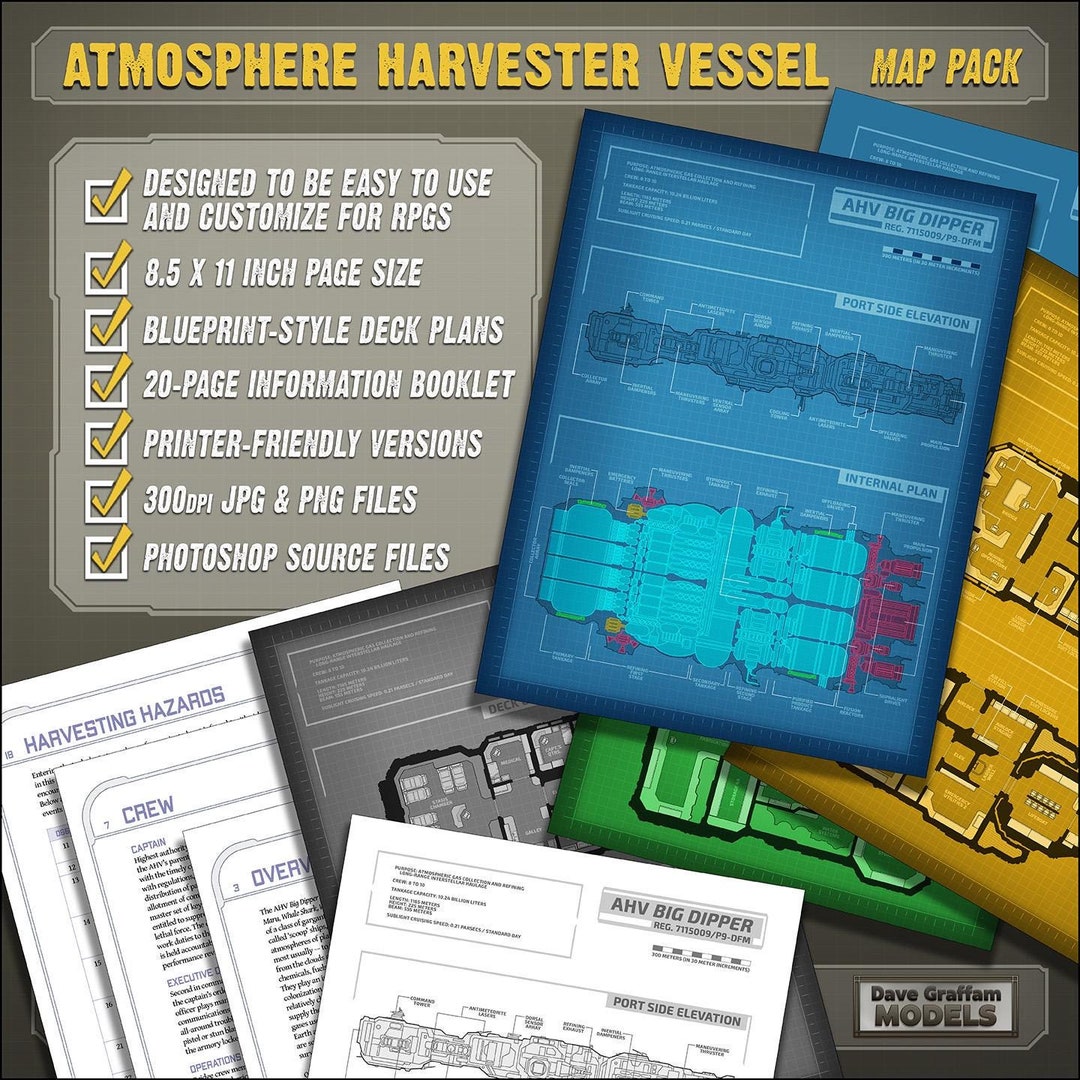 Atmosphere Harvester Vessel Map Pack [digital Files Only] - Etsy