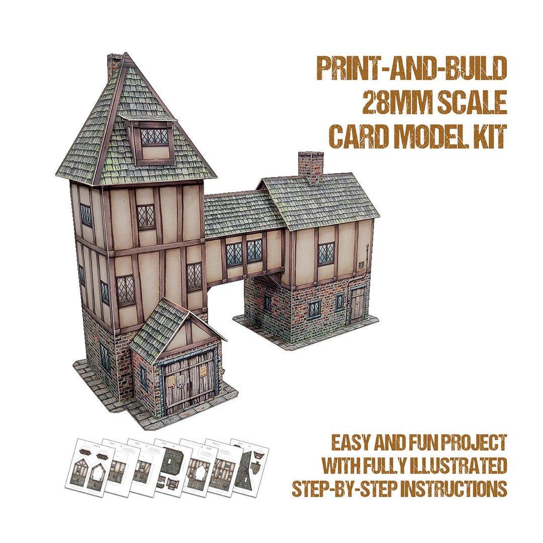 Rake's Gate - 28mm Scale Card Model Kit [PDF Files Only] - Etsy