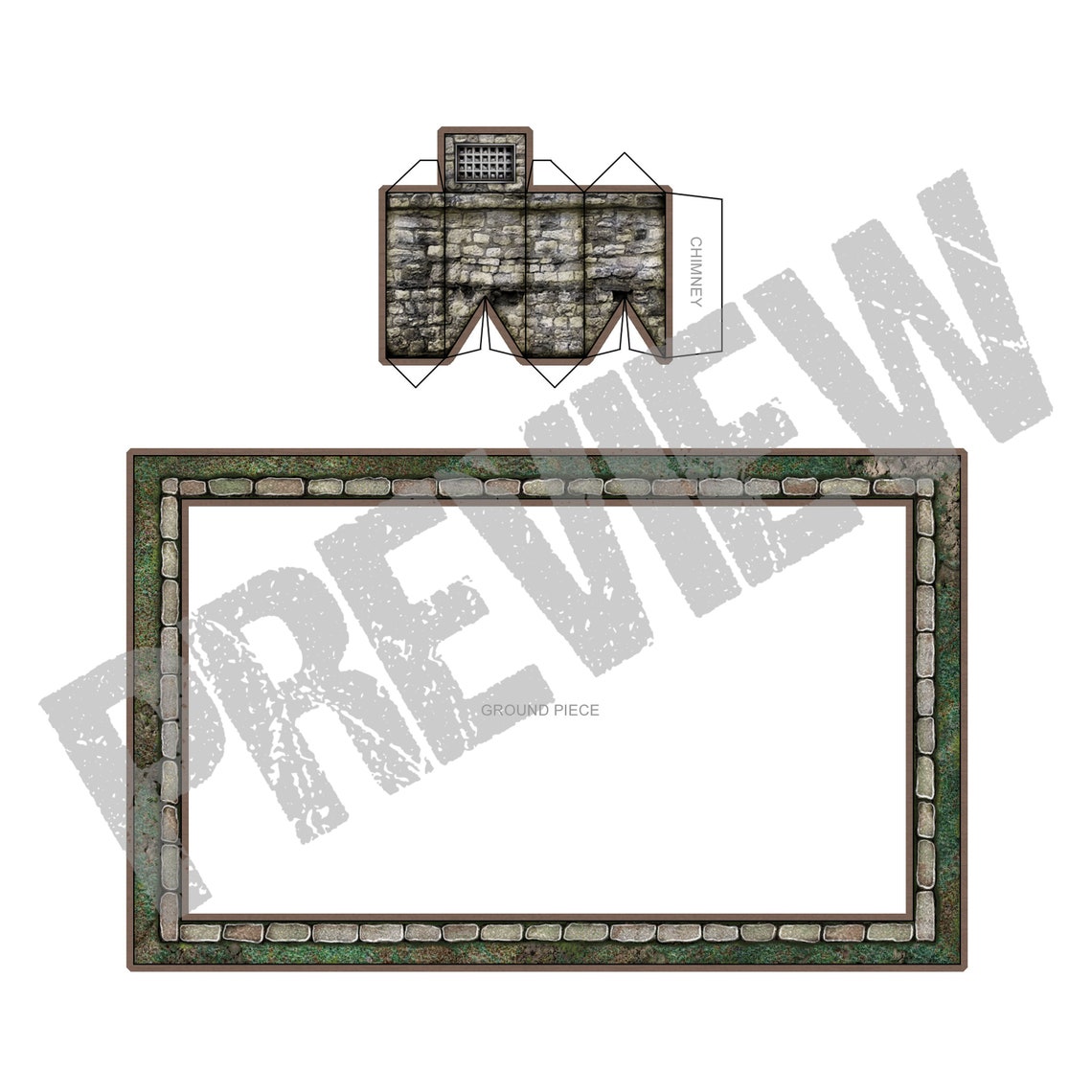 Dragon's Scale Tavern 28mm Scale Card Model Kit PDF and - Etsy
