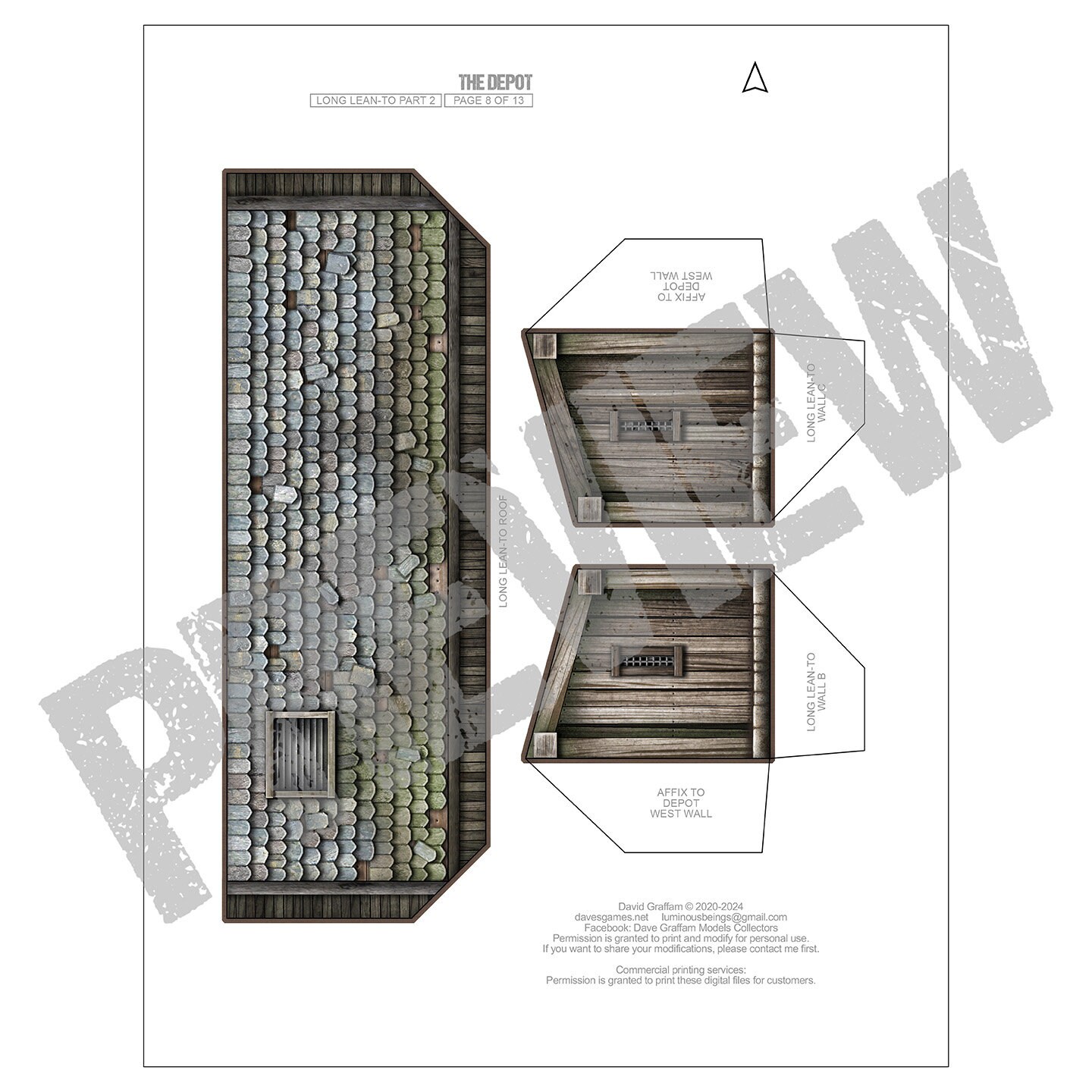 The Depot - 28mm Scale Card Model Kit [PDF Files Only] - Etsy