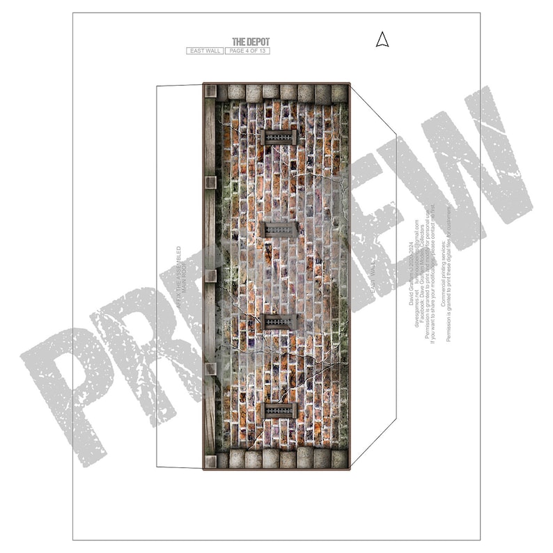 The Depot - 28mm Scale Card Model Kit [PDF Files Only] - Etsy