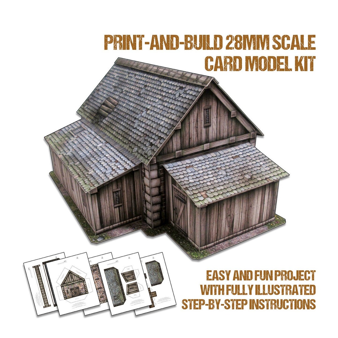 The Depot - 28mm Scale Card Model Kit [PDF Files Only] - Etsy