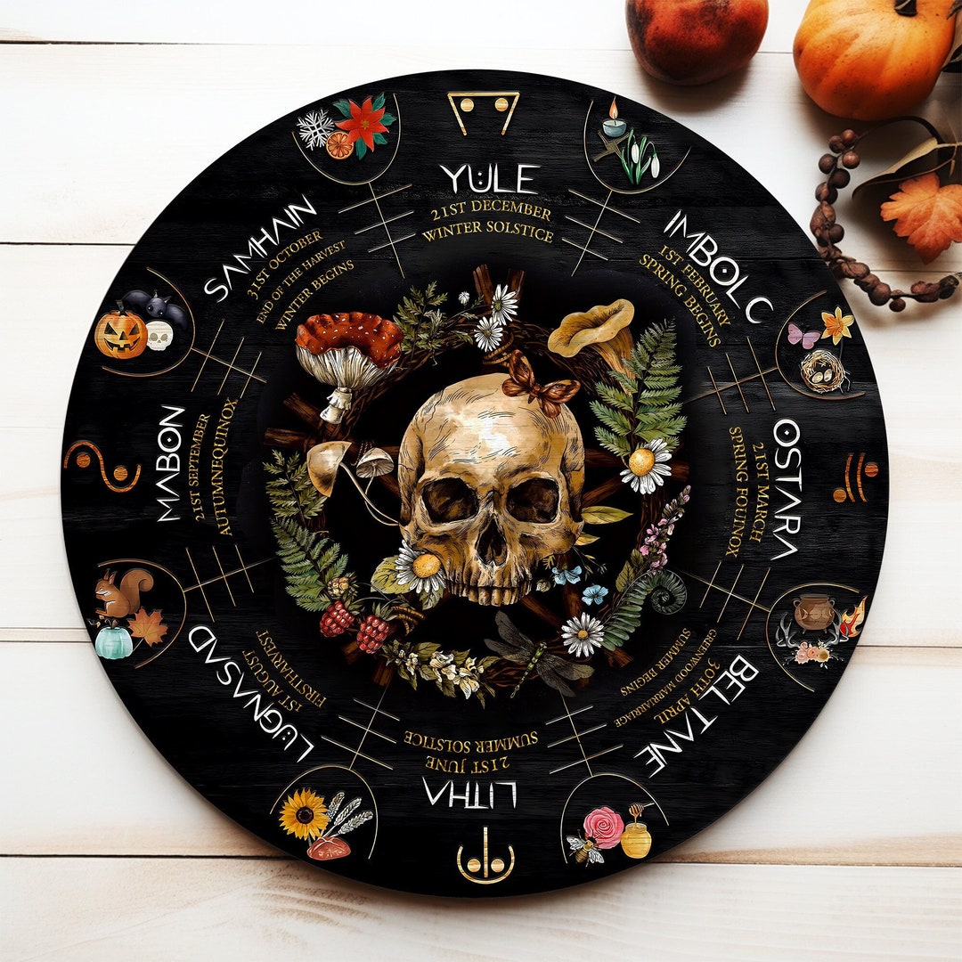 Wheel of the Year 2024 Pagan Calendar Witchcraft Wicca - Etsy