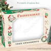 Vintage Digital Gift Box Shiny Brite Printable 5x7x1.25 Crafts, Retro ...