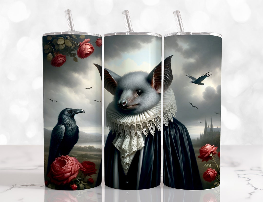 Vampire Bat Ravencore, Crowcore, Tumbler Wrap Designs, Tumbler Wrap ...