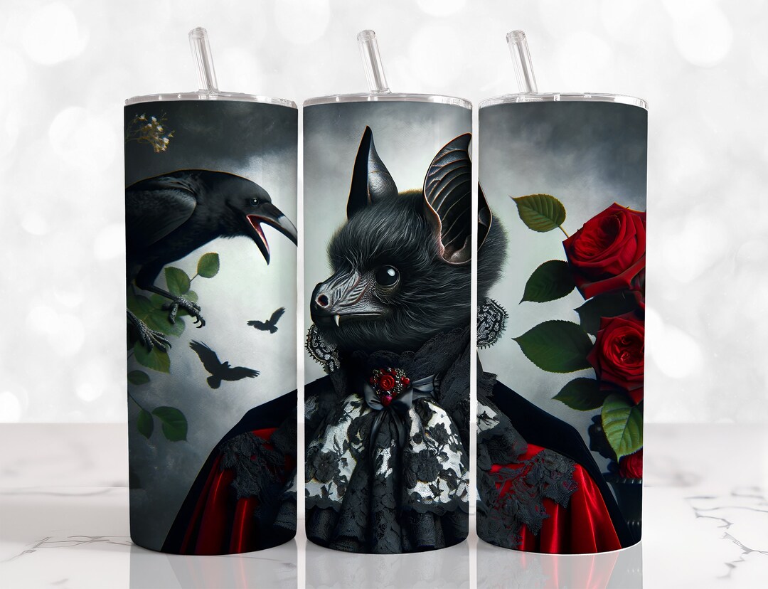 Vampire Bat Ravencore, Crowcore, Tumbler Wrap Designs, Tumbler Wrap ...