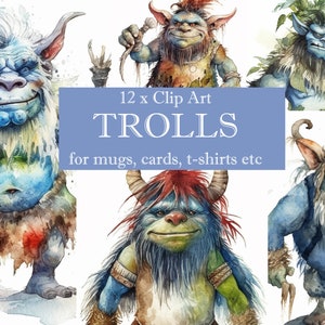 TROLLS 12 Clipart Images, Digital Download, Printable, Card Making ...