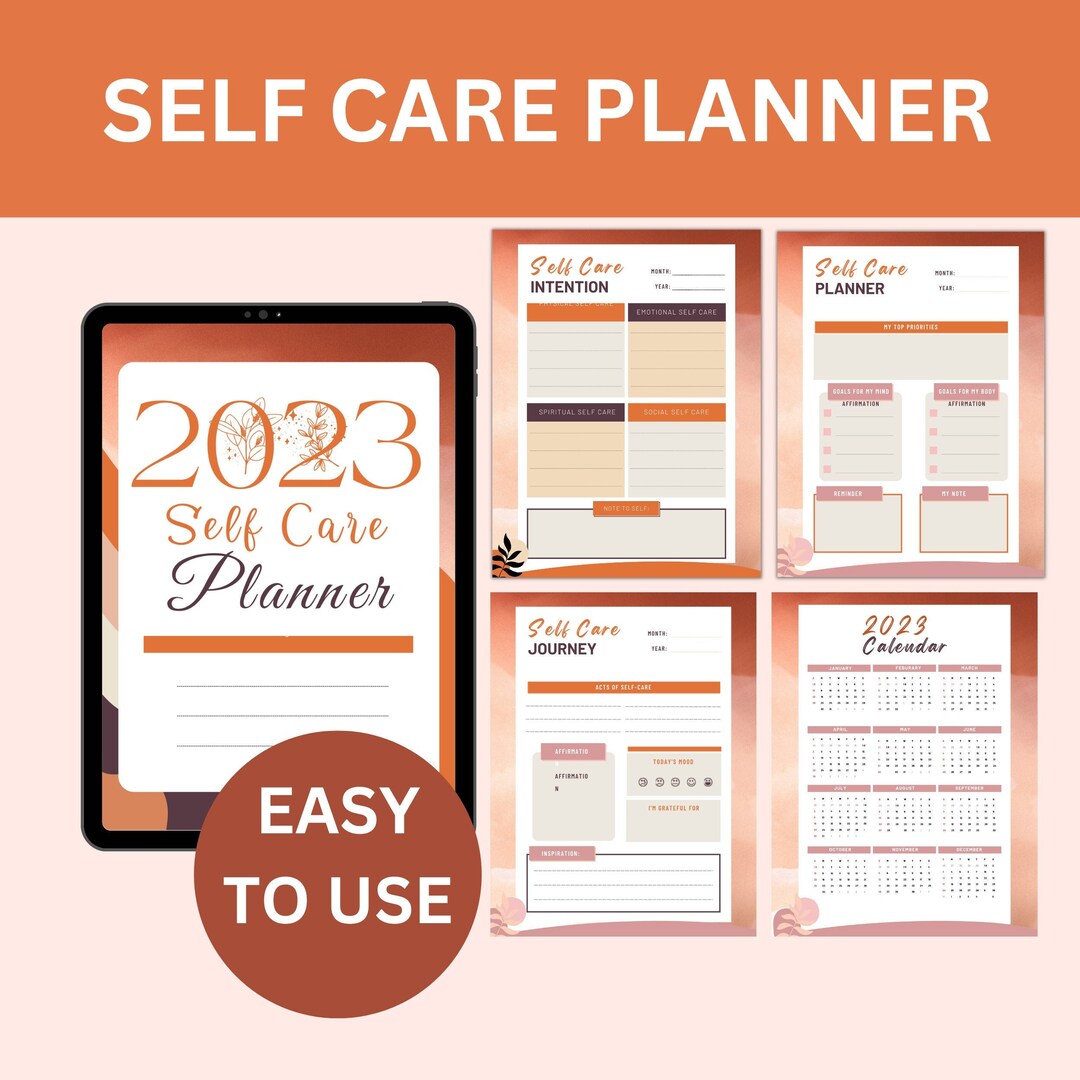 Self Care Printable Planner, Self Care Planner, Self Care Journal ...