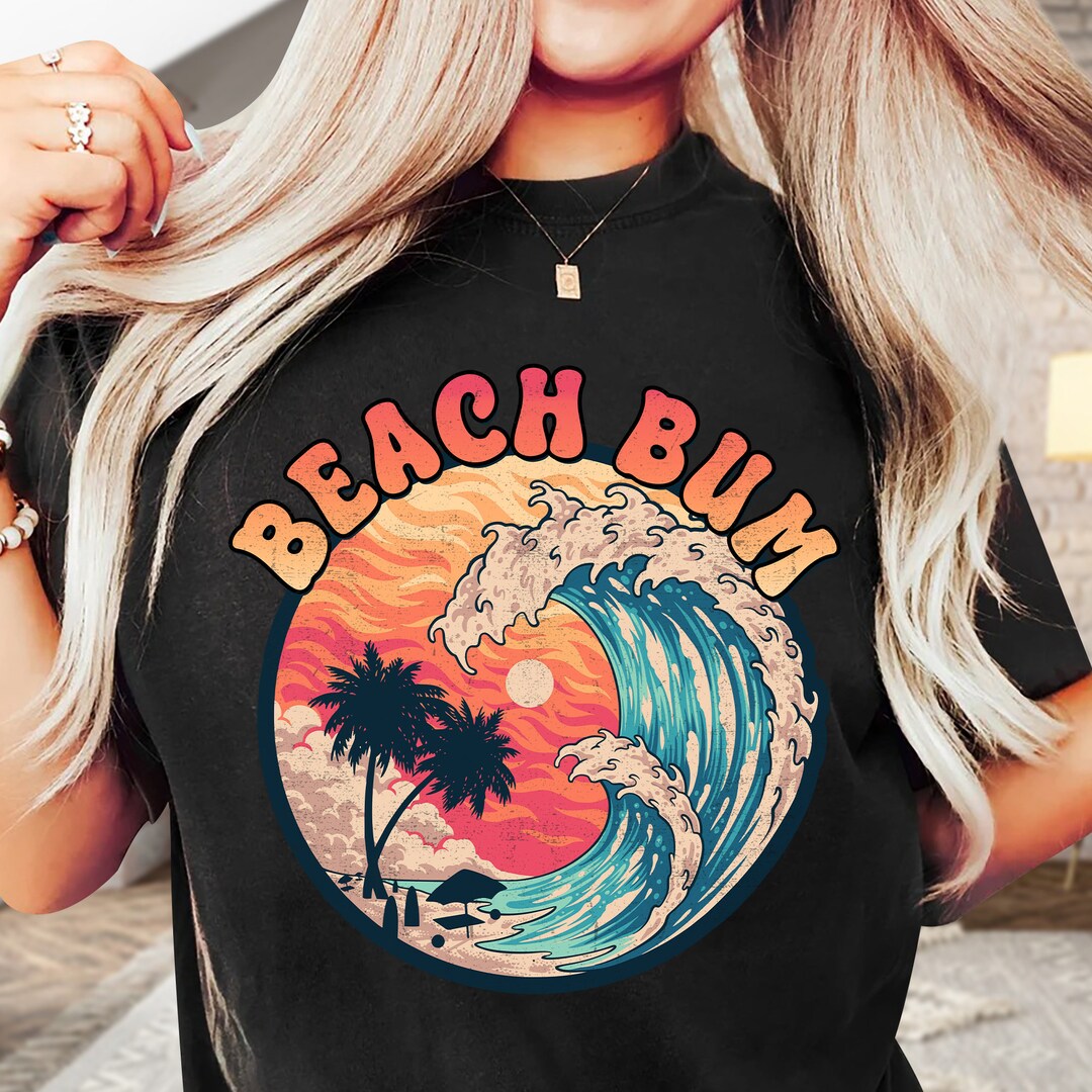 Beach Bum Shirt Summer Shirt Vacation Shirt Beach T-shirt Beach Shirt ...