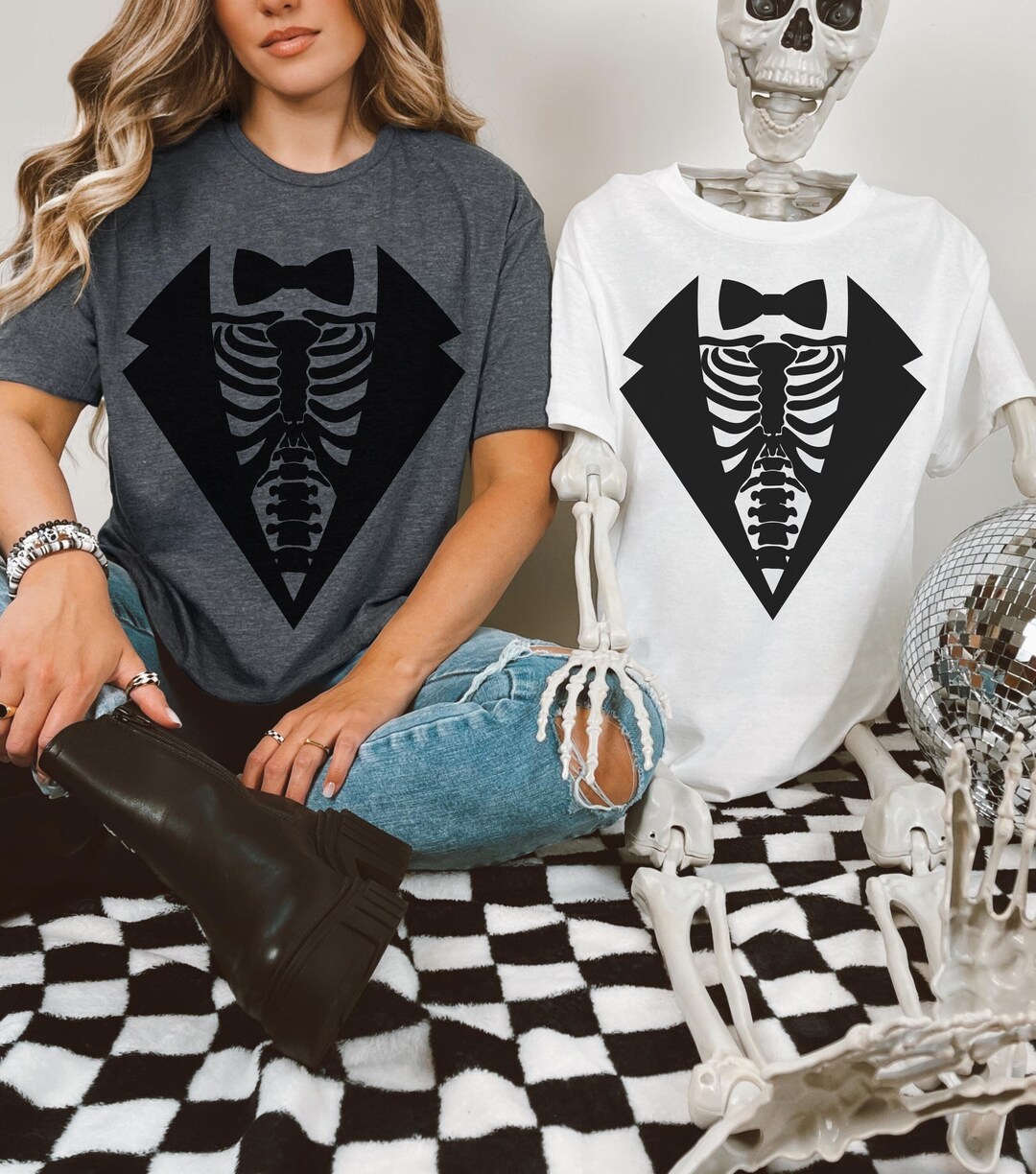 Skeleton Costume Tee Skeleton Rib Cage Shirt Skeleton Tshirt Skeleton ...
