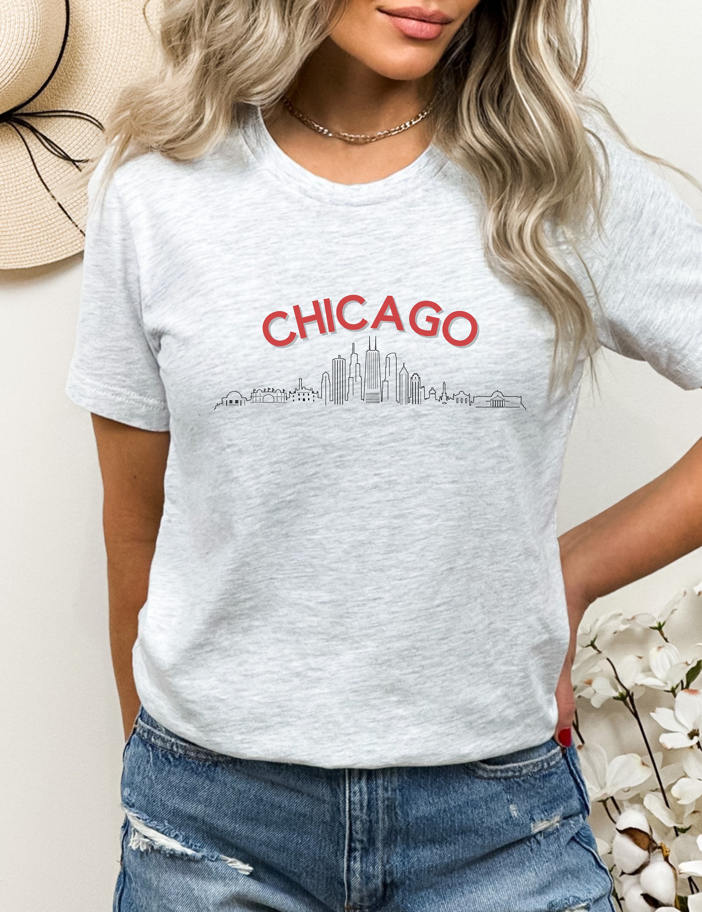 Chicago Shirt Chicago Skyline Shirt Illinois Shirt Chicago Illinois ...