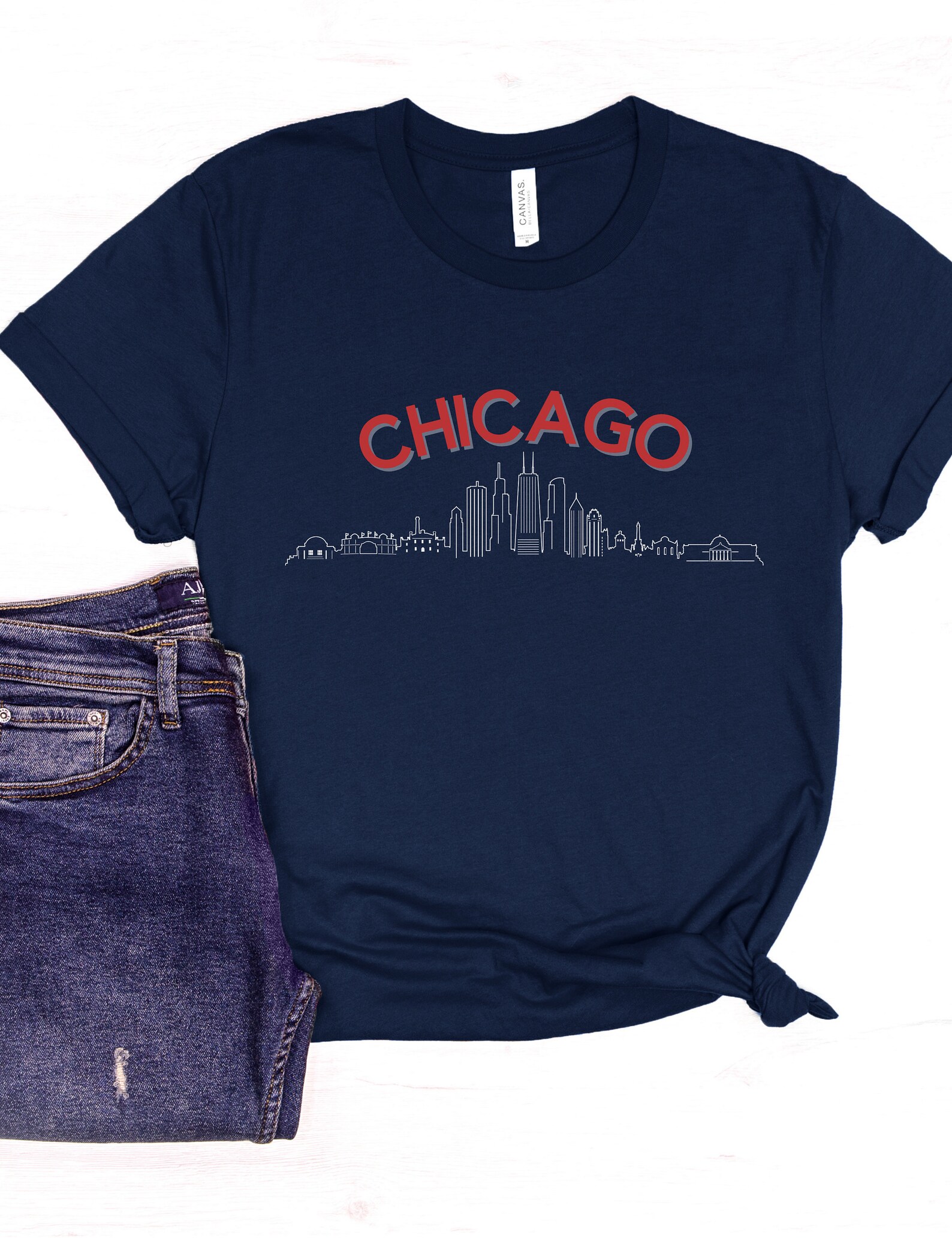 Chicago Shirt Chicago Skyline Shirt Illinois Shirt Chicago Illinois ...