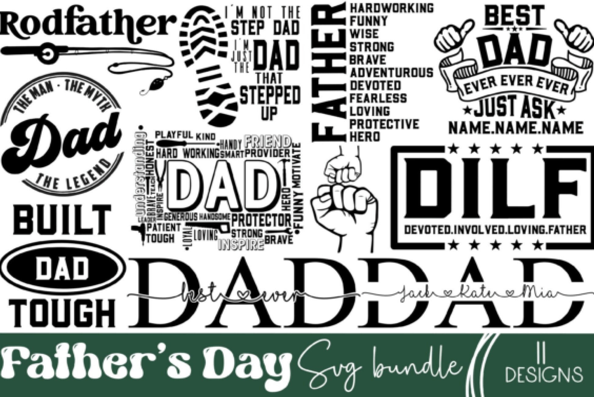 Father's Day SVG Bundle - Etsy