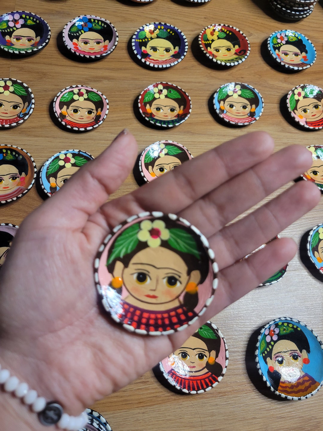 Mini Friday, Random Frida, Paint Hand Made, Picture Mexicana, Hecha a ...