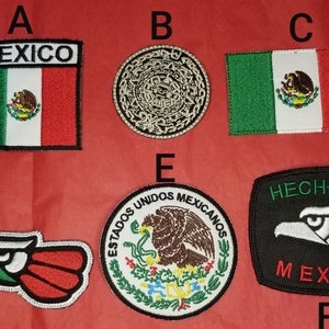 MEXICAN, Parches Hechos En Mexico, Bandera De Mexico, Parches, Iron on ...