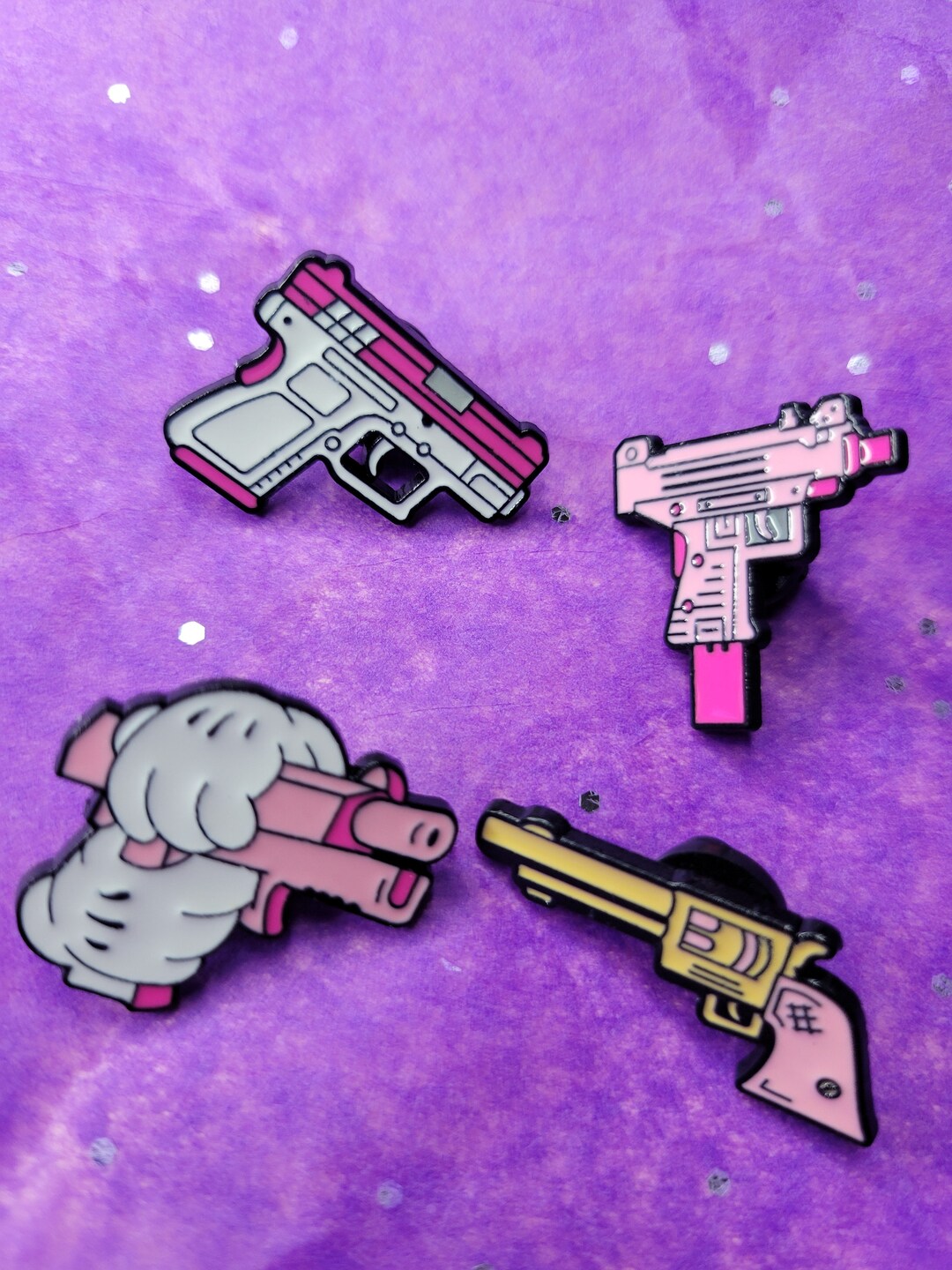 Girly Pins, Cowgirl, Gun, Cute, Pins, Money Pink - Etsy