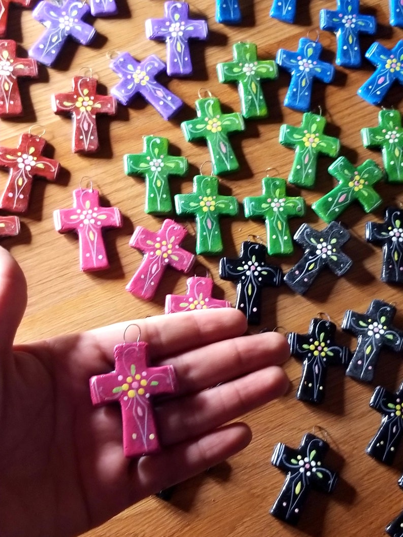 Mini Cruz/ Terra Cotta Cruz De Barro/ Hecha En Mexico / - Etsy