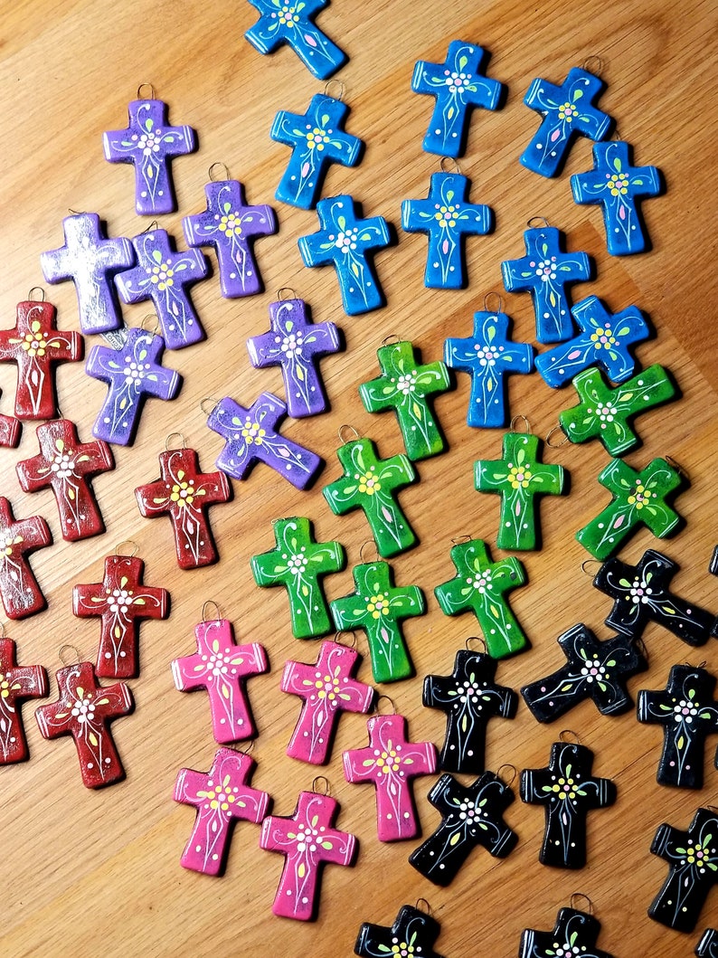 Mini Cruz/ Terra Cotta Cruz De Barro/ Hecha En Mexico / - Etsy