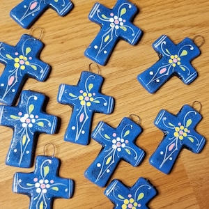 Mini Cruz/ Terra Cotta Cruz De Barro/ Hecha En Mexico / Catholic - Etsy