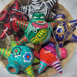 Pinatas De Barro, Esferas, Artesanias, Navidad Mexicana, - Etsy