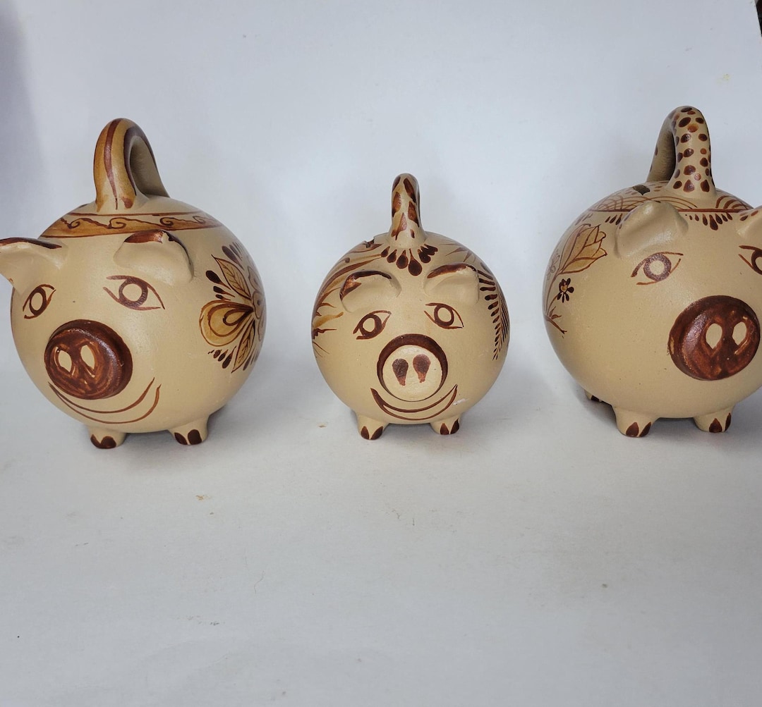 Puerquitos De Barro, Hechos De Barro, Hechos En Mexico, Mexican Art ...