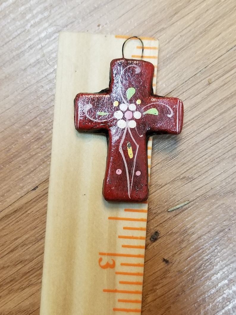 Mini Cruz/ Terra Cotta Cruz De Barro/ Hecha En Mexico / Catholic - Etsy