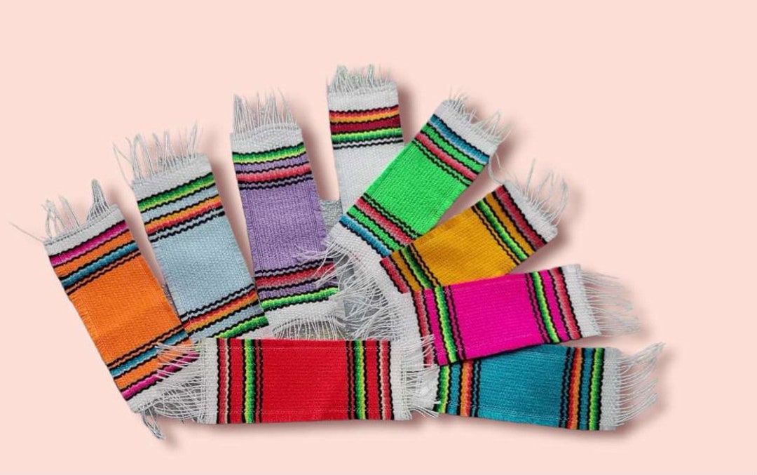 Miniature Mexican Serape Mini Shawl Carpet Mexico Scarf INDIVIDUAL ...