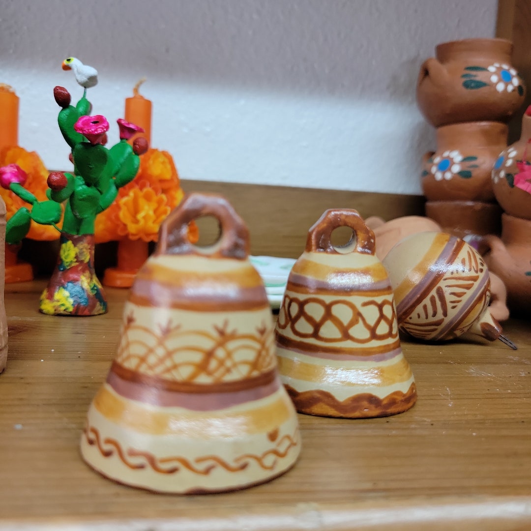 Campana De Barro, Clay Bells Miniature Bell Barro Hand Made in Mexico ...