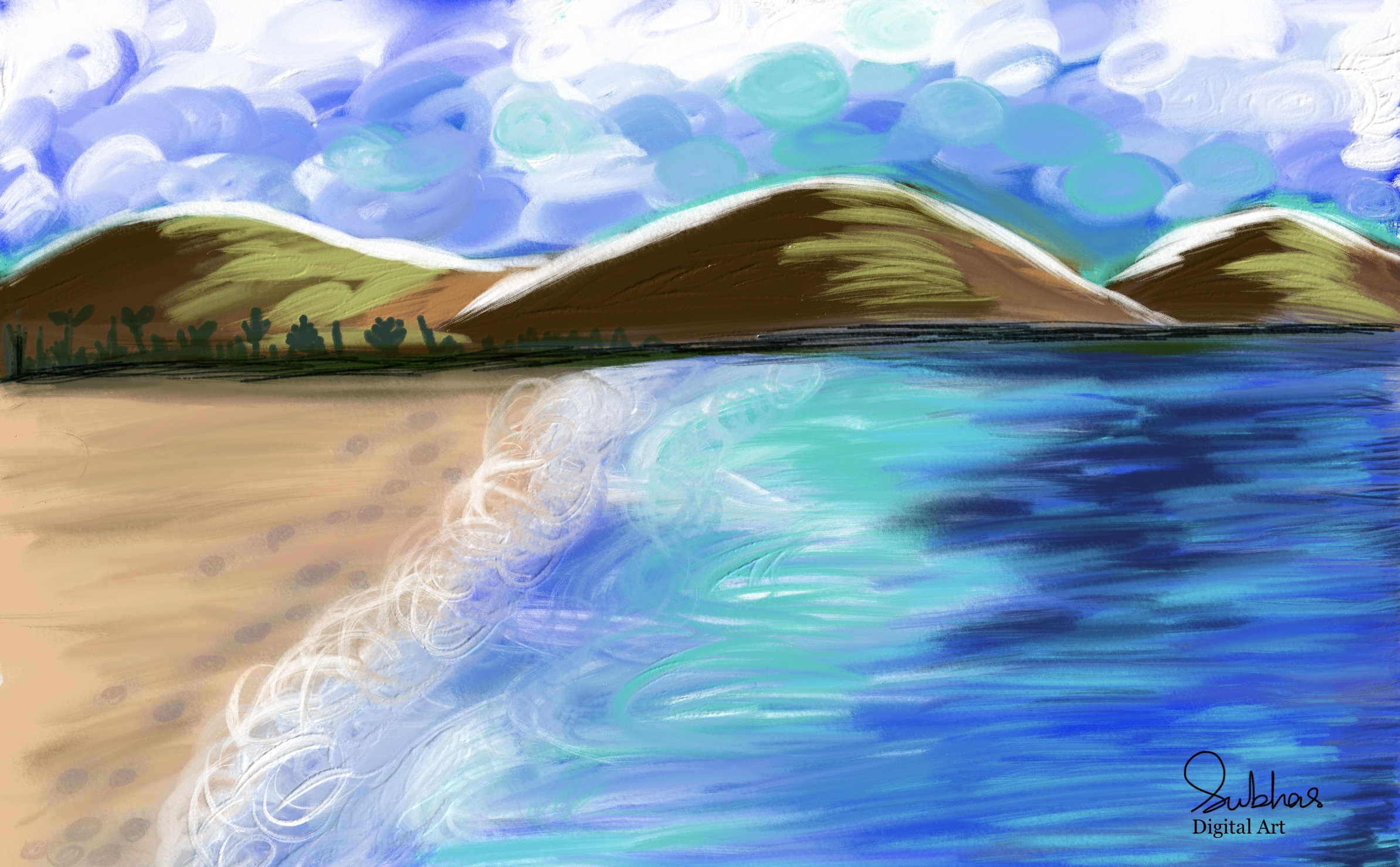 Beach Art, Digital Art, Printable - Etsy