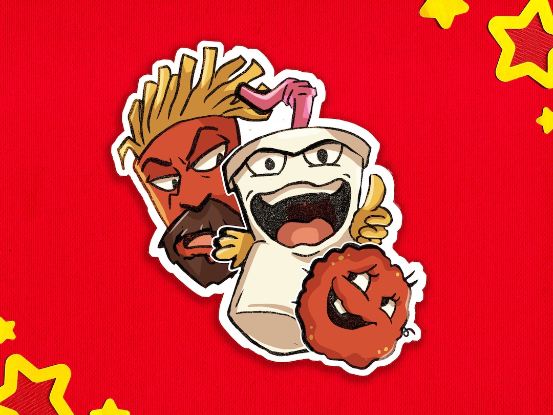 ATHF Master Shake, Frylock and Meatwad Sticker - Etsy