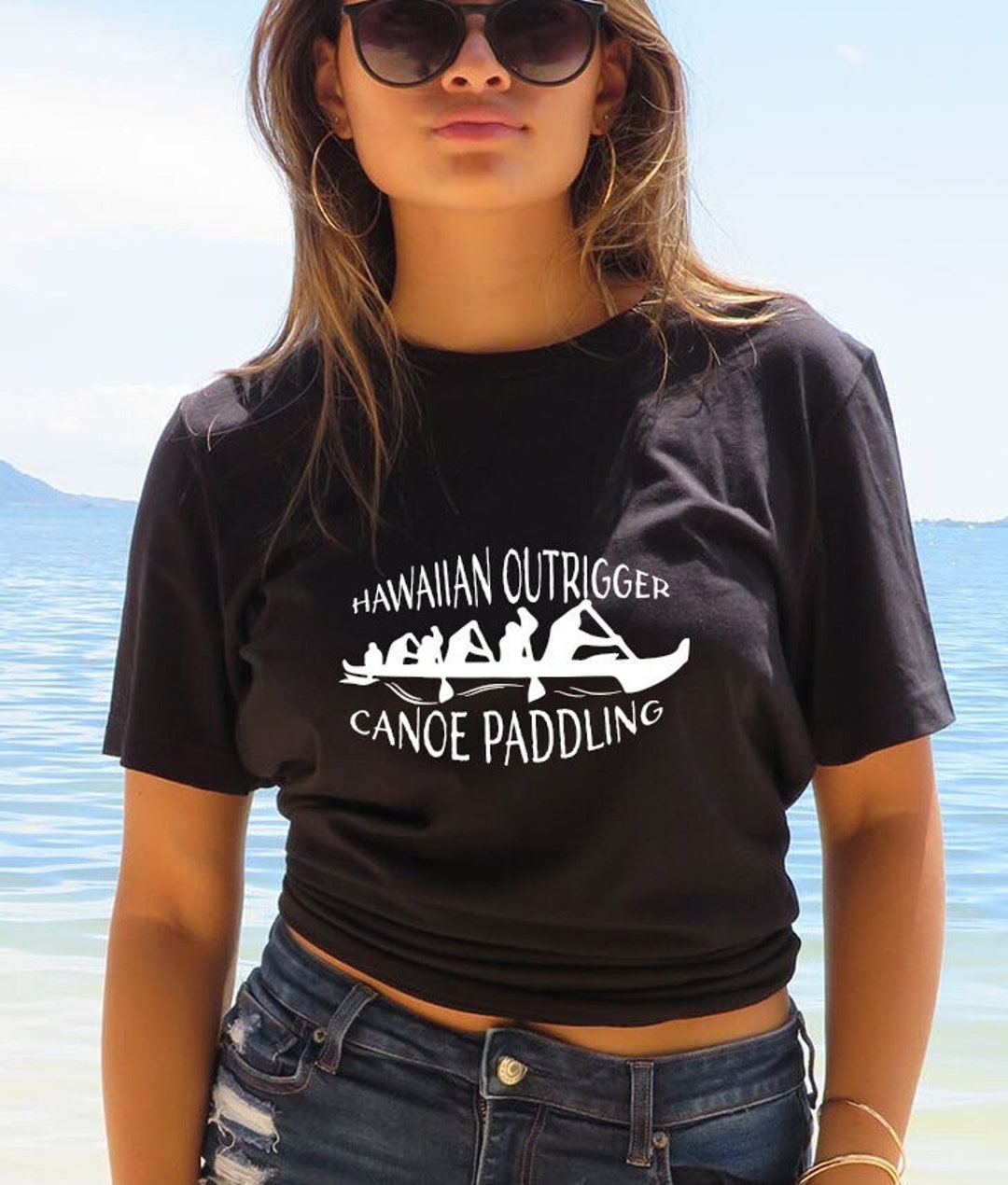 Hawaiian Outrigger Canoe OC6 Softstyle T-shirt, Paddle Shirt, Gift for ...