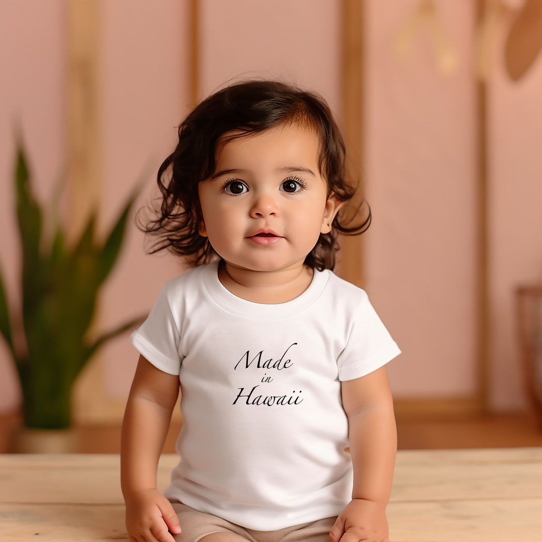 Made in Hawaii Baby Tee, Made in Hawaii Baby Tshirt, Kid Tshirt, Baby ...