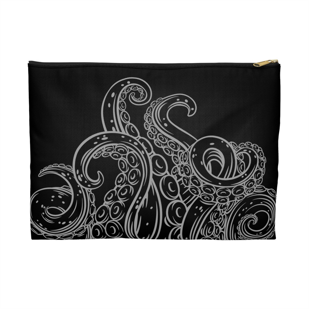 Octopus Purse, Octopus Graphic Clutch, Toiletry Bag Available in Two ...