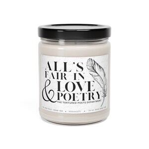 TTPD Candle, All's Fair in Love and Poetry Candle, Taylor Swift's New ...