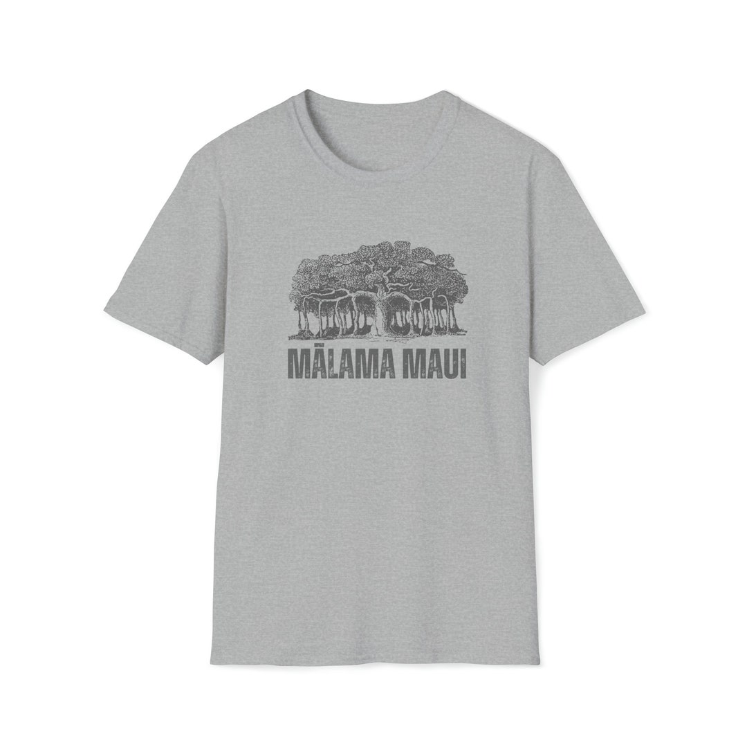 Malama Maui Softstyle T-shirt Lahaina's Banyan Tree - Etsy