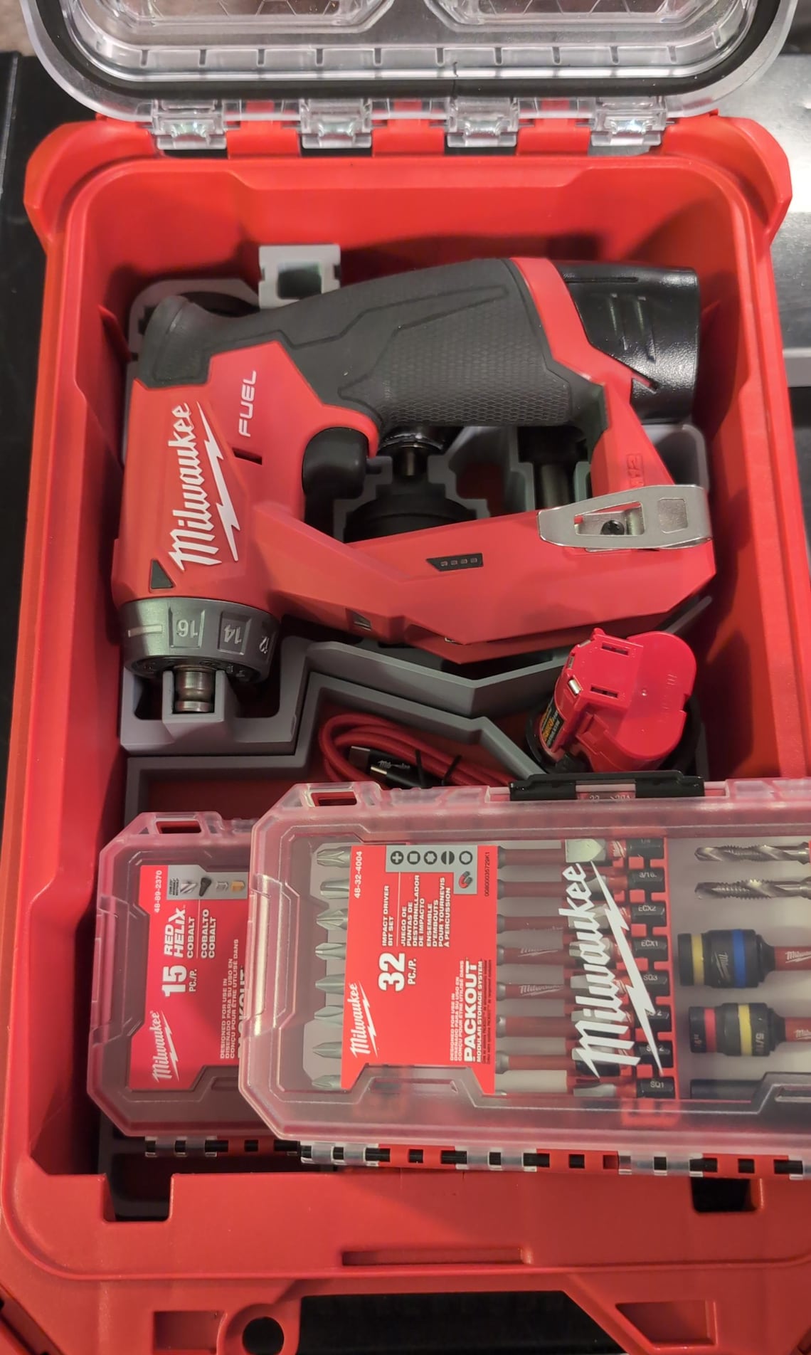 Milwaukee M12 Installation Drill/driver Packout Compact Organizer ...