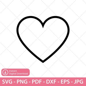 Heart SVG PNG PDF Instant Download Love Svg Bundle Svg Files - Etsy
