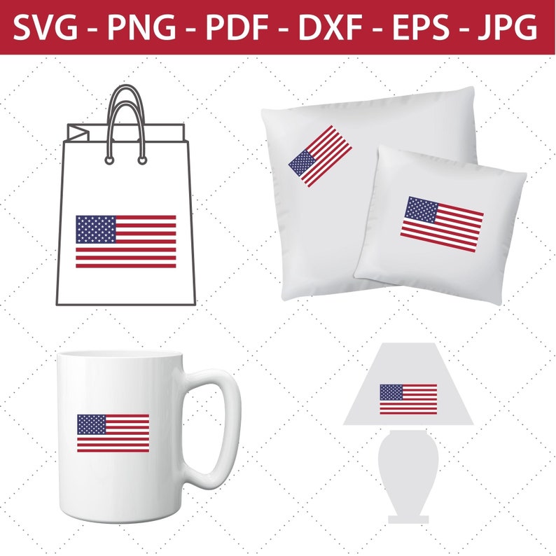 American Flag SVG PNG PDF Instant Download, Usa Flag Svg, Svg Files for ...