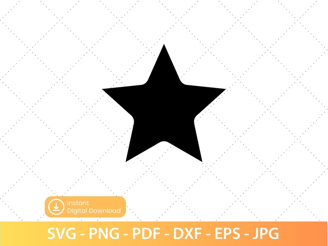 Star SVG PNG PDF Instant Download, Star Png, Svg Files for Cricut, Png ...