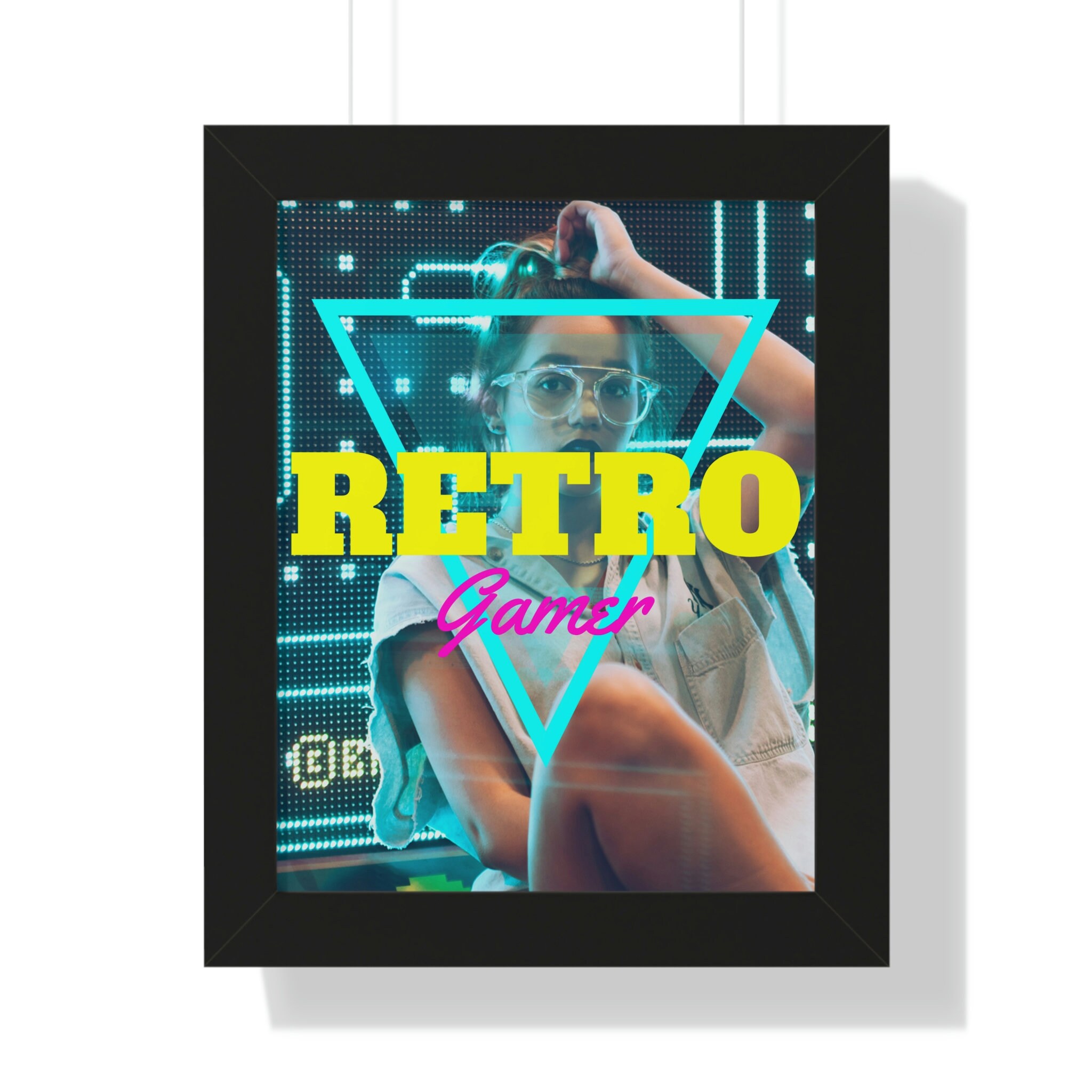 Retro Gamer Framed Vertical Poster - Etsy