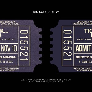 Downloadable, Digital Print, Vintage Movie Ticket Souvenir ...