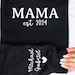 Custom Mama Est Sweatshirt, Custom Date Sweatshirt, Mom Sweatshirt With ...