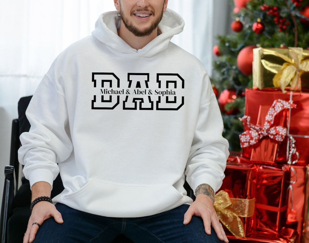 Personalized Dad Hoodies, Custom Dada Hoodie, Dad Hoodie With Kids ...
