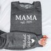 Custom Mama Est Sweatshirt, Custom Date Sweatshirt, Mom Sweatshirt With ...