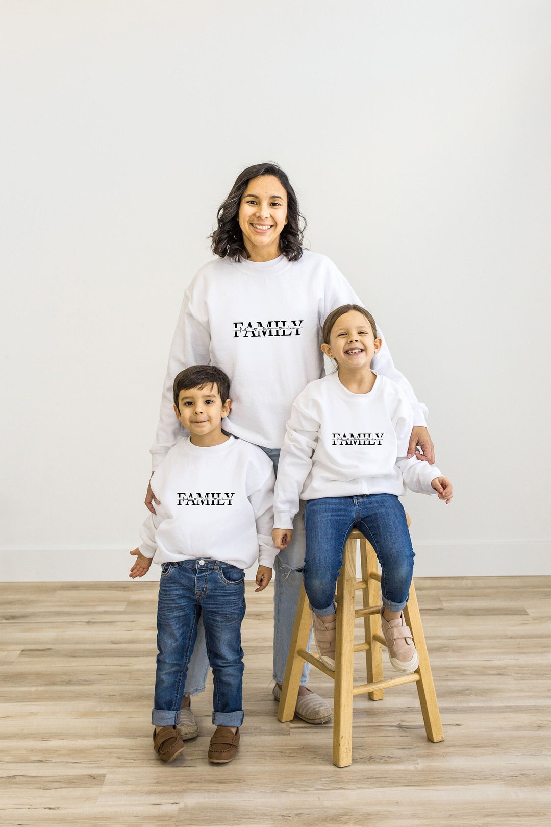 Personalized Family Sweatshirt, Custom Family Name Sweater, Custom ...